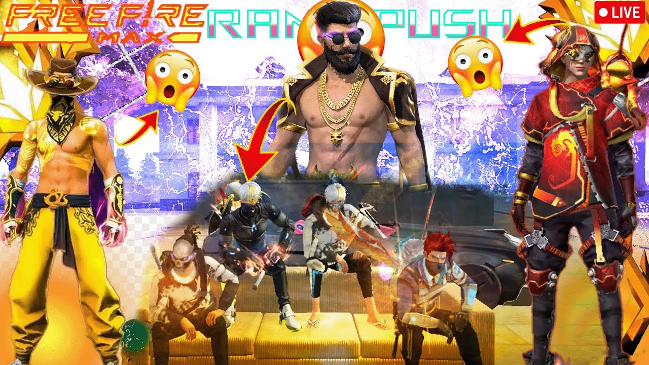 ffcmmgaming Live 🔴 Free Fire now live TOP 1K LIVE NOW IN All RANK - YouTube