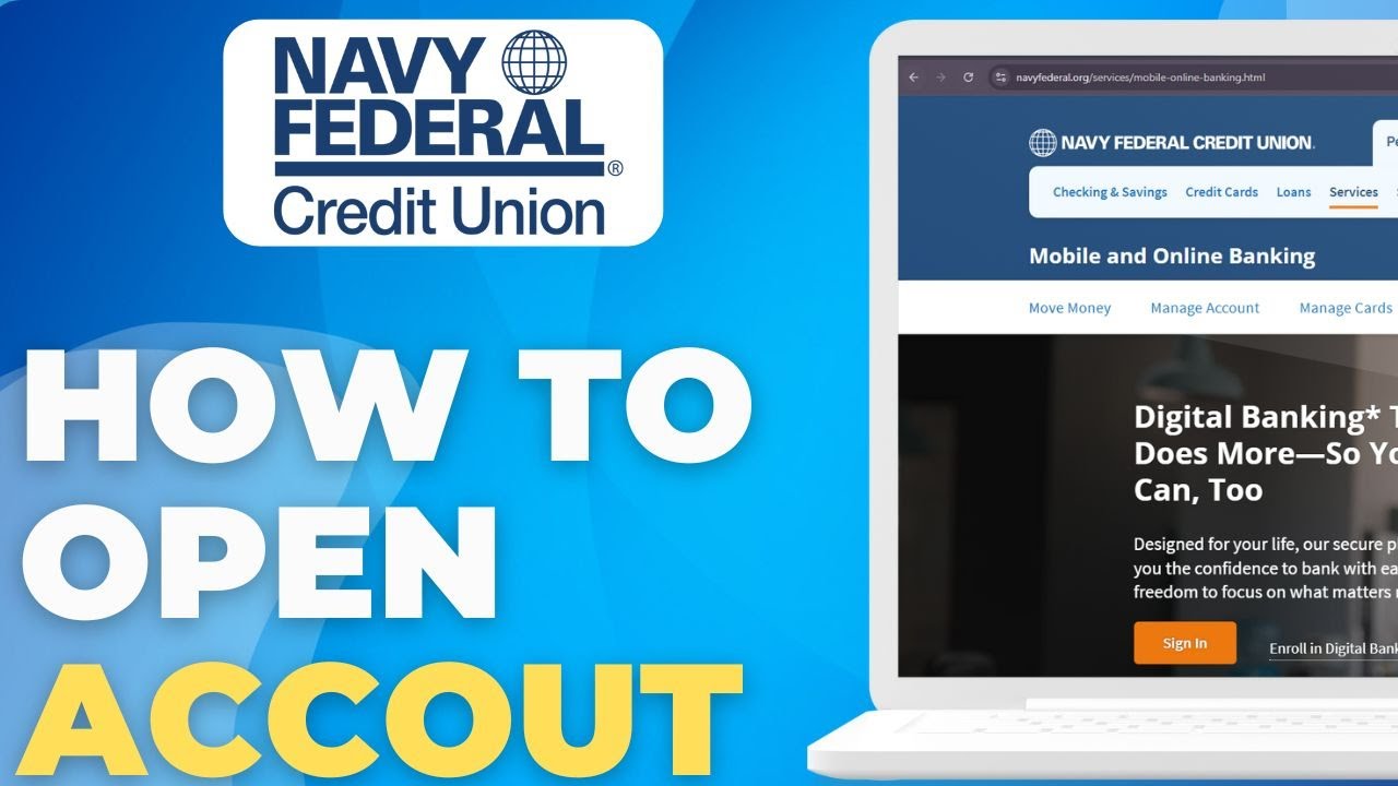 How to Open a Checking Account Online with Navy Federal Credit Union ...