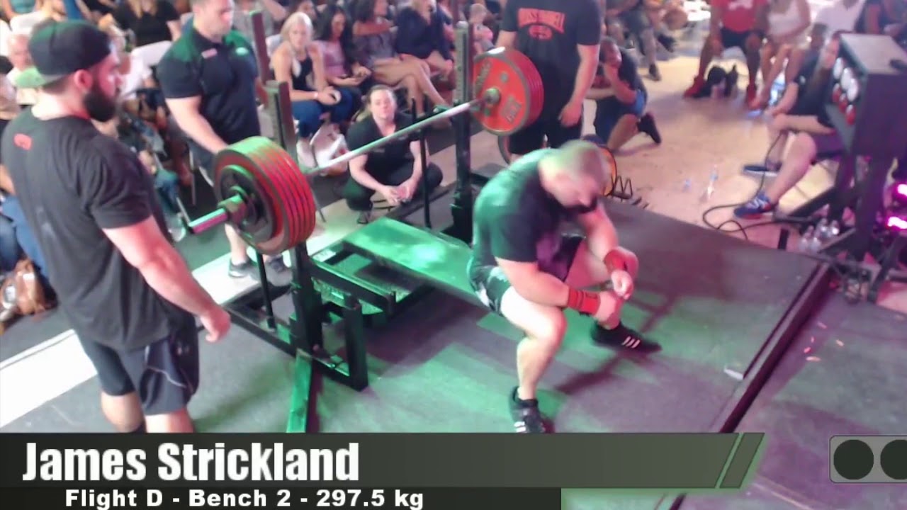 James Strickland - 287.5 kg/633.8 lbs Bench- Boss Of Bosses 4 - YouTube