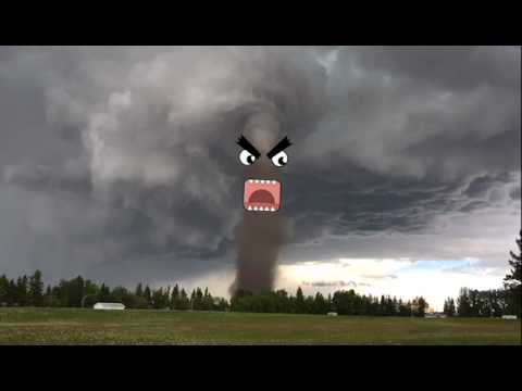 Very Angry Tornado at Three Hills Alberta (June 2 2017) - YouTube