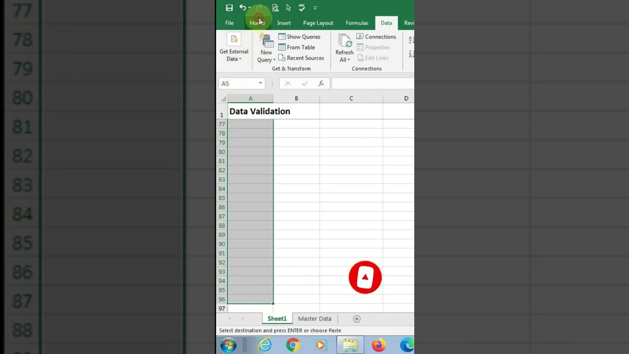 How To COPY PASTE Data Validation Restriction In MS Excel Shorts How To COPY PASTE Data Validation Restriction In MS Excel Shorts