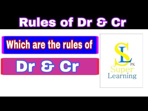 Rules of Dr and Cr | Which are the rules of Dr and Cr? - YouTube