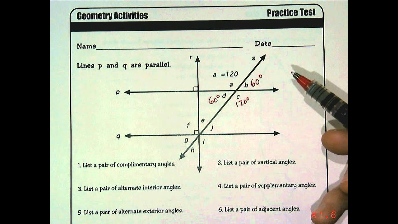 Geometry Practice Test Part 1 - YouTube