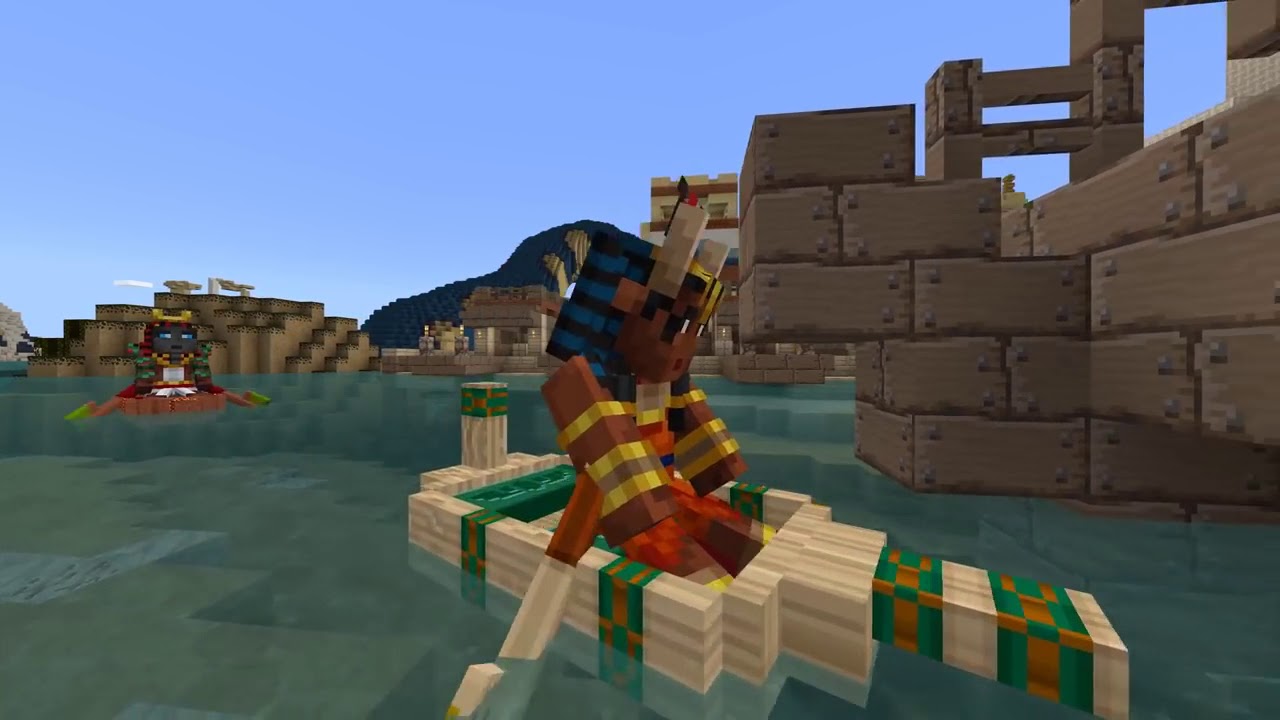 Minecraft Egyptian Mythology Mash Up - YouTube