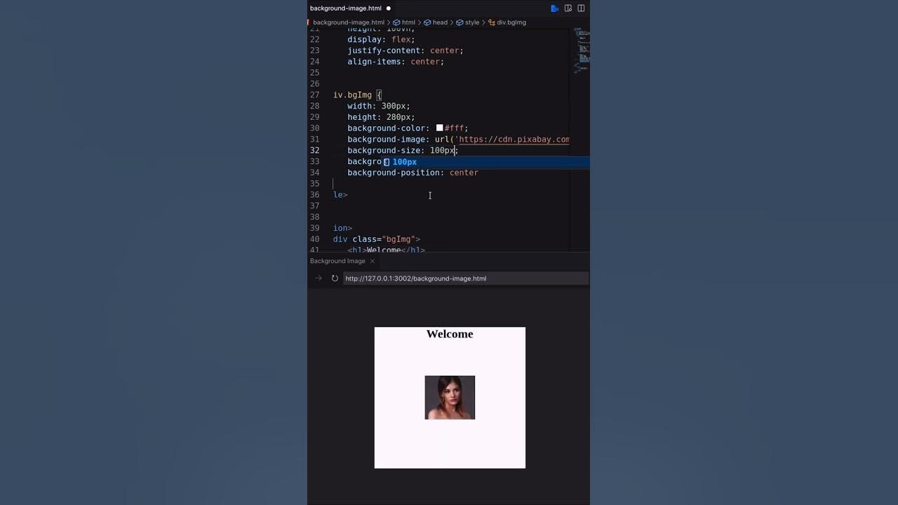 How to Add Image in the Background using CSS only | Geekboots - YouTube
