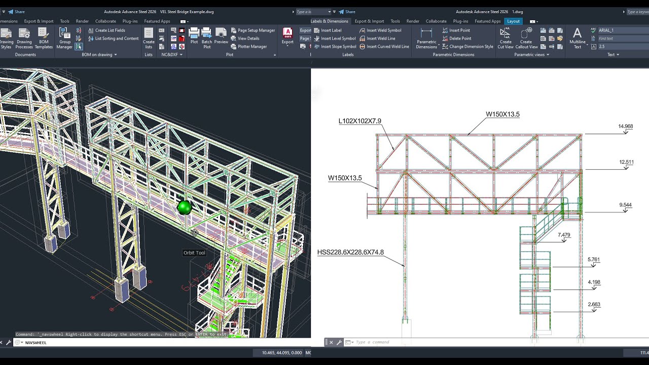 Advance Steel Tutorial - Automated Detailing and Drawings in Minutes ...