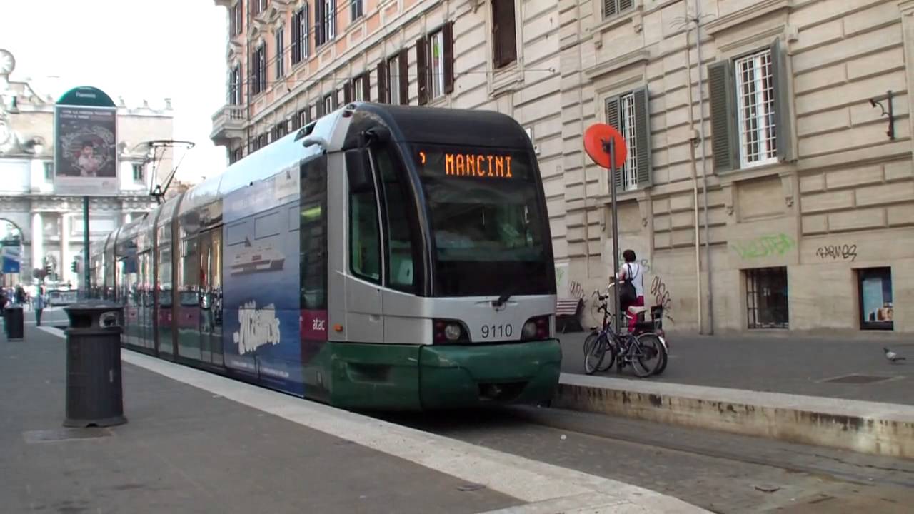 Tranvia di Roma - Mancini - Flaminio - Rome Trams - YouTube