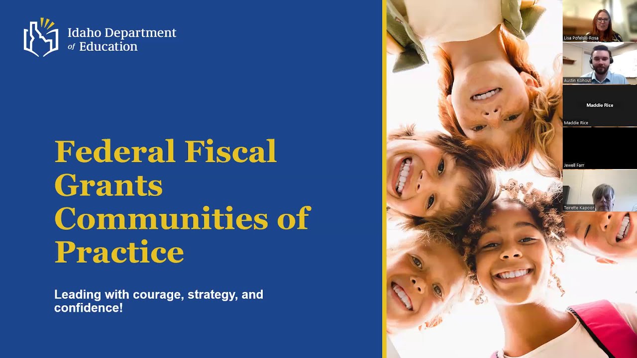 Federal Fiscal Grants Communities of Practice - March 2024 - YouTube