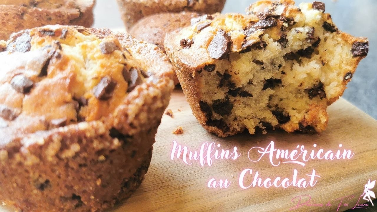 [🥄Recette] Muffin Américain au Chocolat 🍫🧚‍♀️ #muffins - YouTube