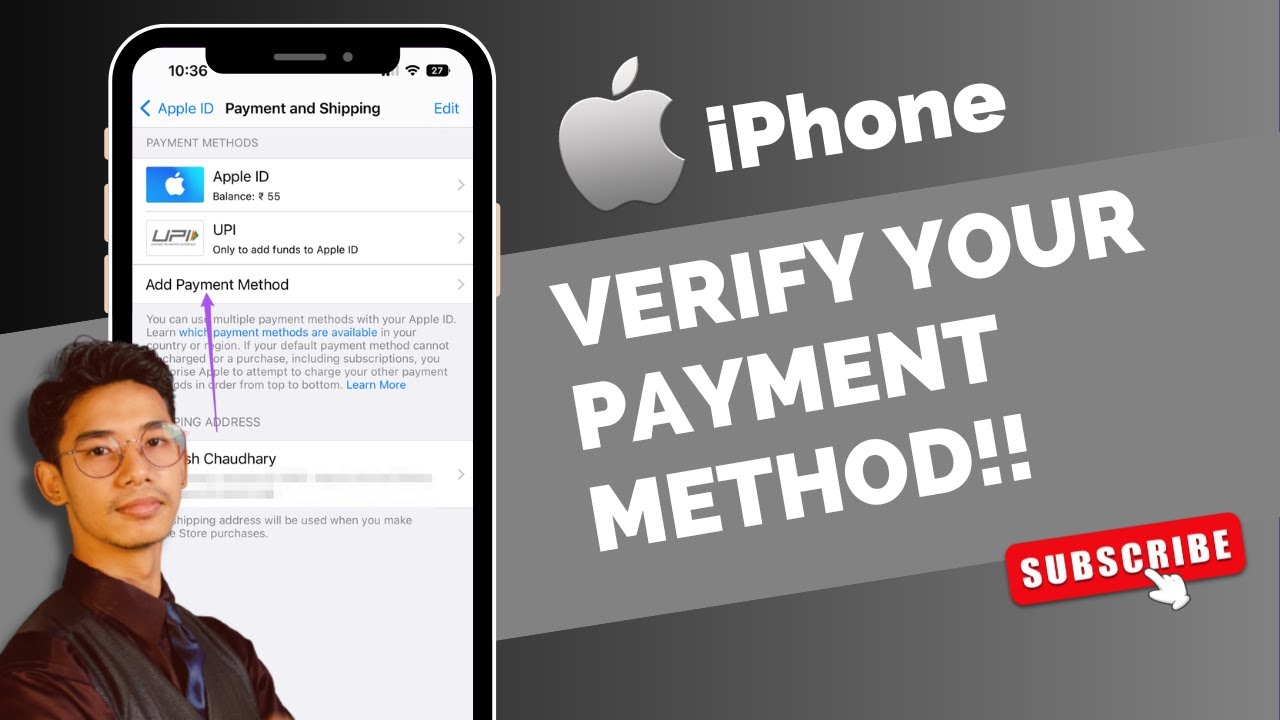 How to Verify Your Payment Method on iPhone ! - YouTube