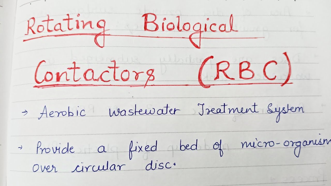 Aerobic Waste Water Treatment: Rotating biological contactor - YouTube
