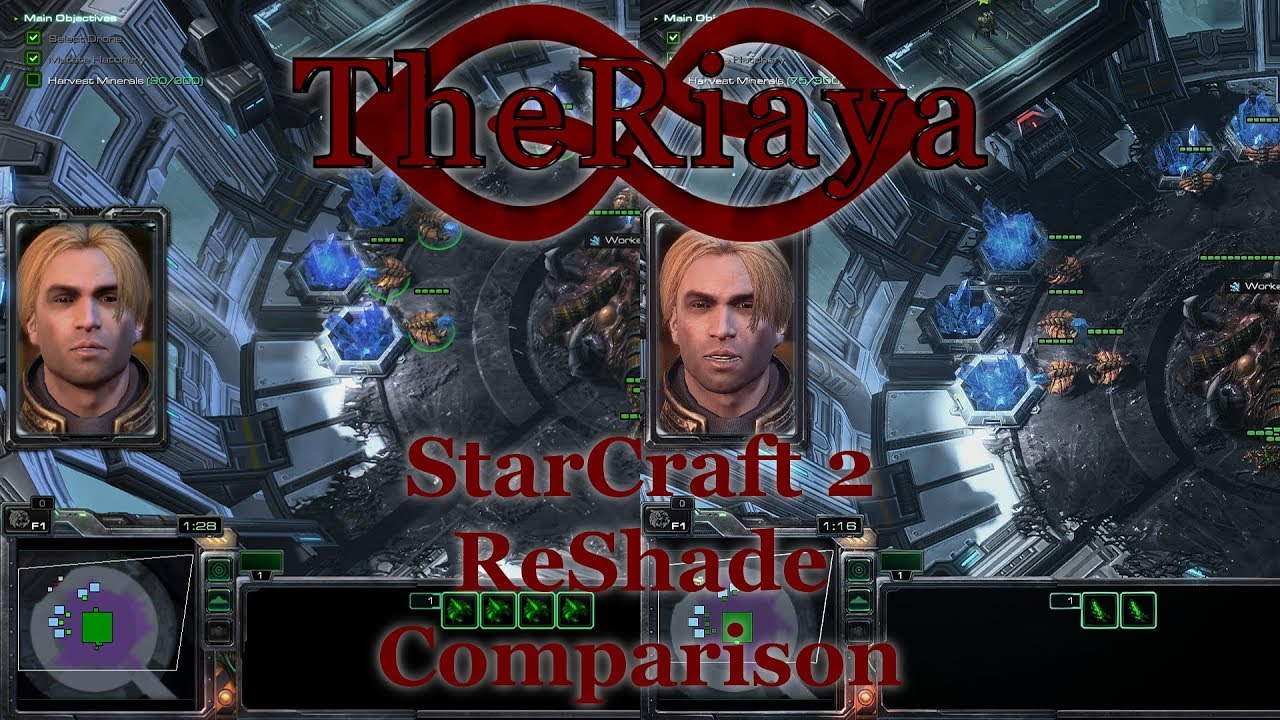 Starcraft 2 ReShade Gameplay Comparison - YouTube