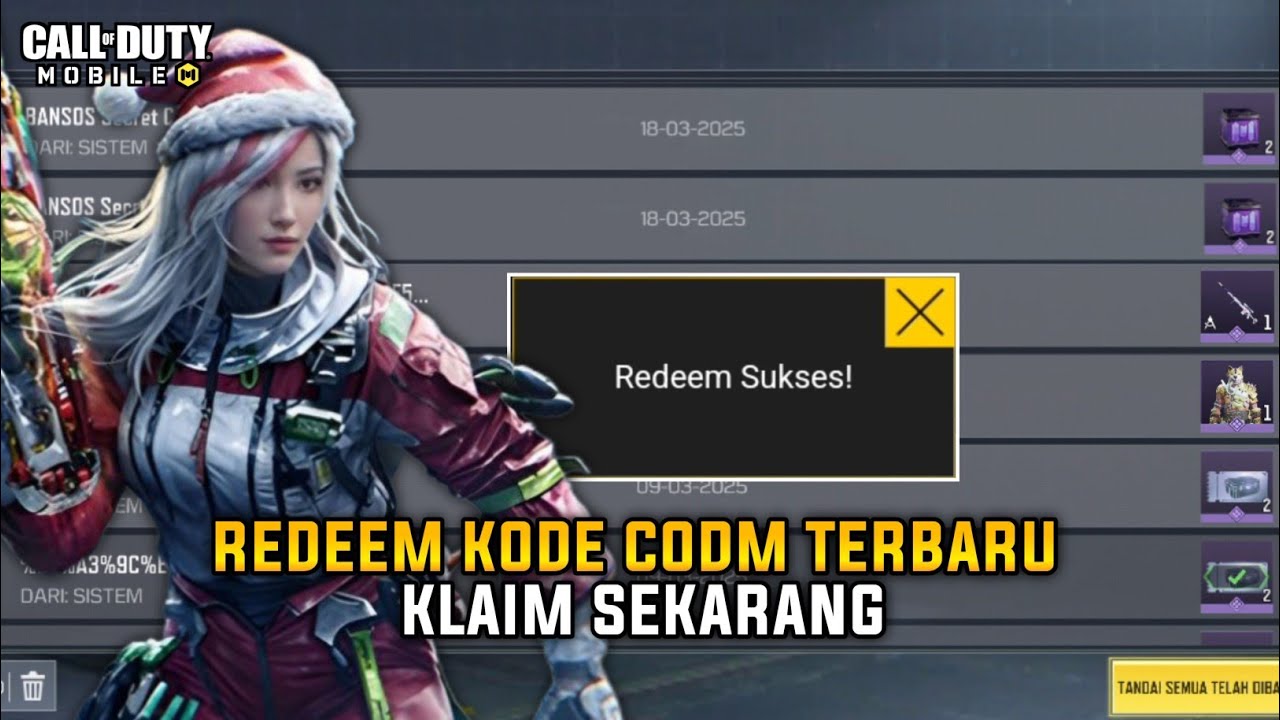 Klaim sekarang Redeem kode codm terbaru | CODM indonesia - YouTube