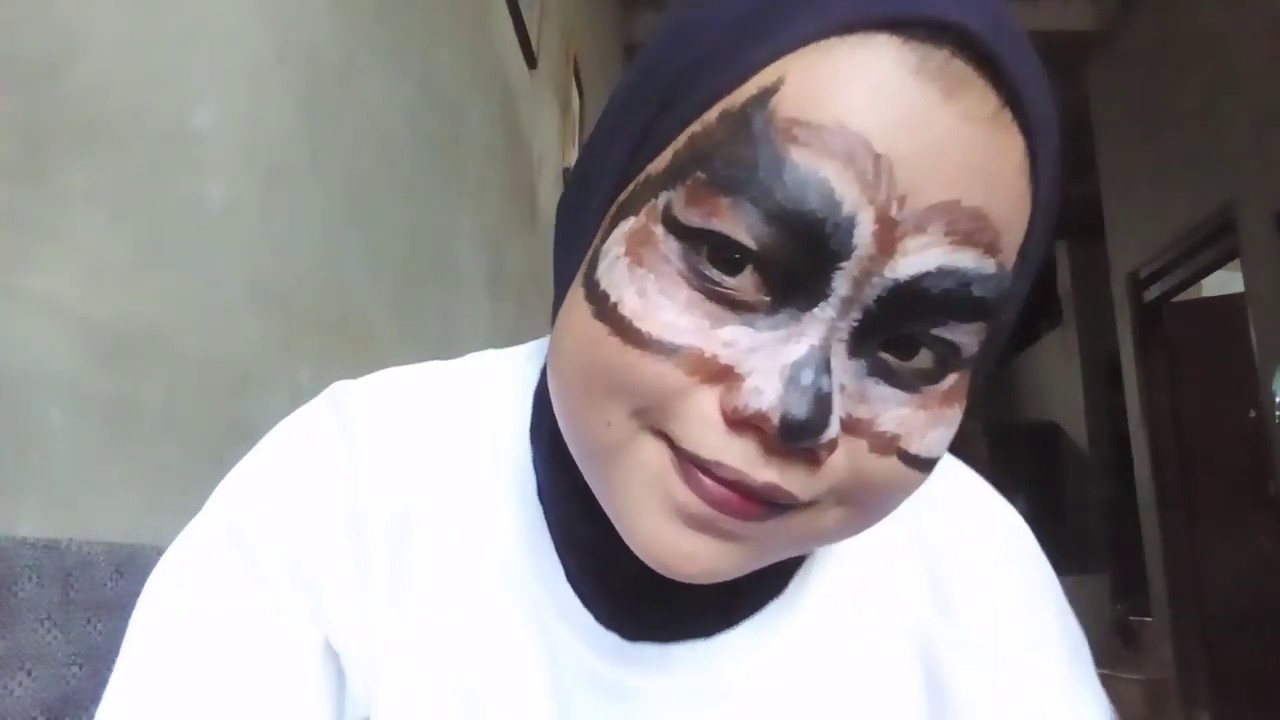 MAKE UP KARAKTER BURUNG HANTU OWL HALLOWEEN LOW BUDGET MURAH BANGET ...