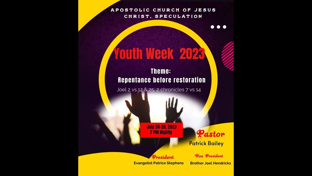 Youth Week 2023 Monday Night - YouTube