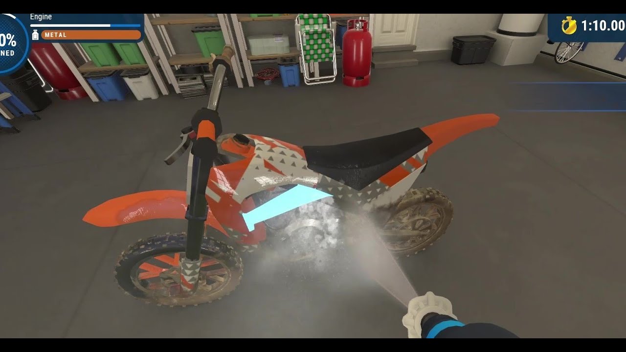 Powerwash Simulator Dirt Bike Time Challenge - YouTube