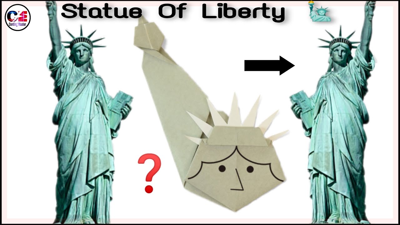 Statue Of Liberty 🗽 :- Origami // Conting Master. - YouTube