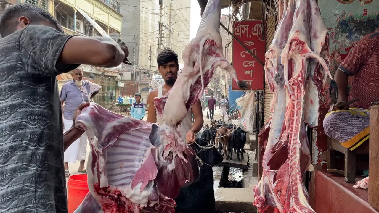 Famous Mutton Shop In Puran Dhaka - Badsha Mia Original Khasir Gostor ...