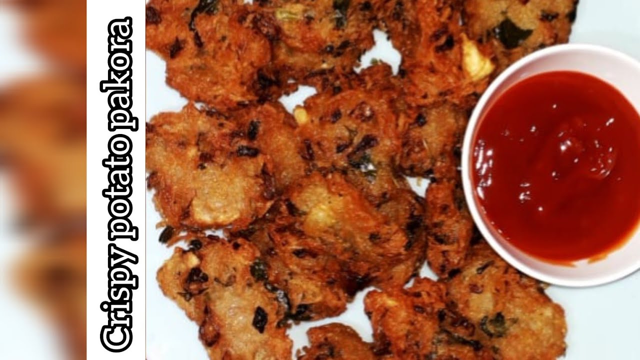 Crispy potato Iaccha pokora | Aloo Laccha Pakora | Crunchy Potato ...