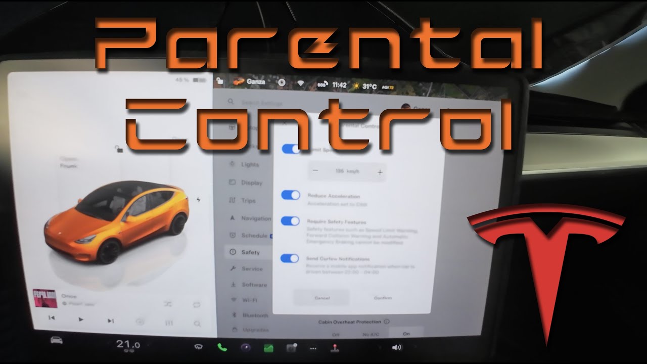 How to setup Parental Control, Tesla Update 2024.26.3.1! - YouTube