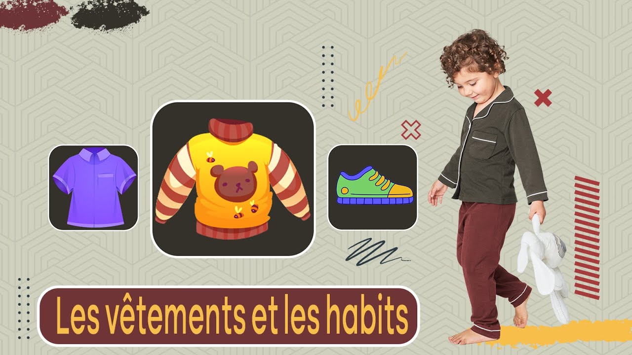 Apprendre les vêtements et les habits en français - YouTube
