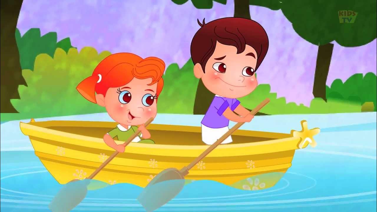Row Row Row Your Boat | Nursery Rhyme | Cartoon Videos For Children by ...