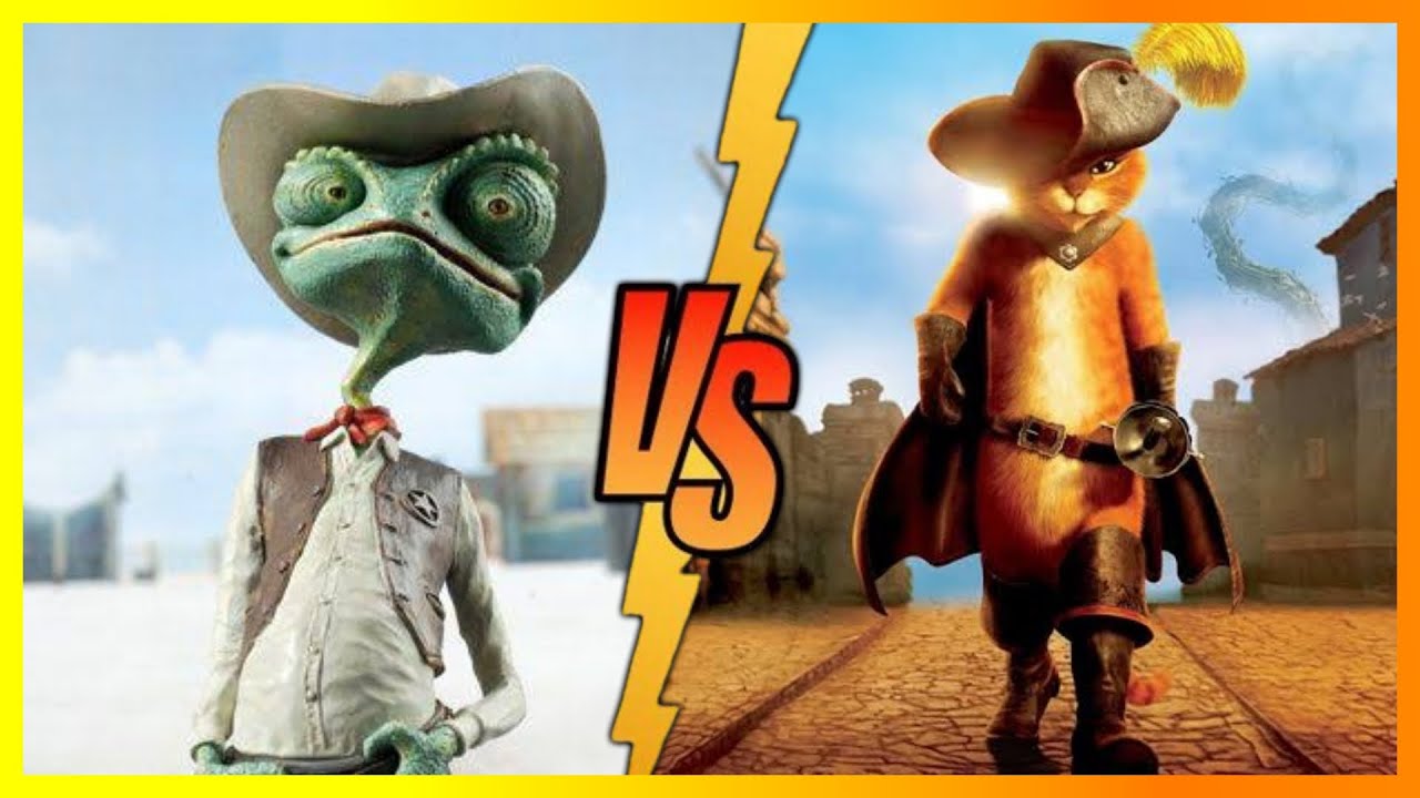 RANGO VS GATO DE BOTAS: QUEM VENCERIA? - YouTube