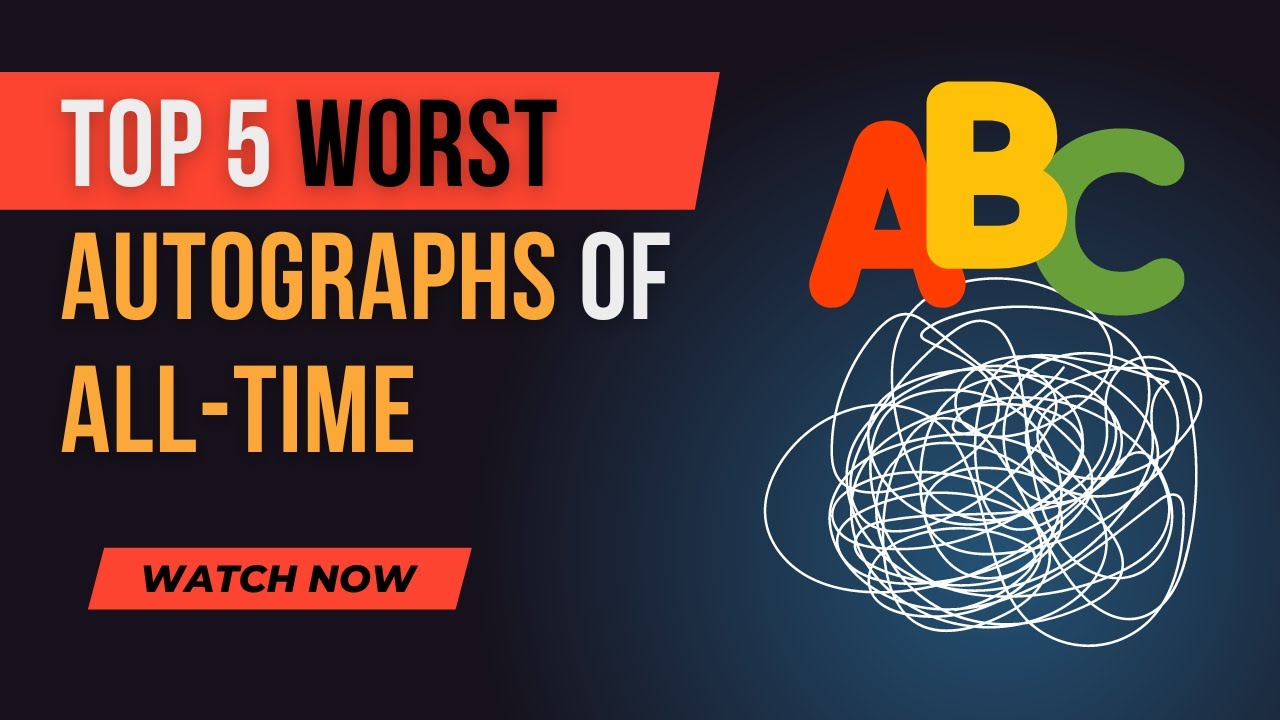 TOP 5 WORST SPORTS AUTOGRAPHS OF ALL TIME - YouTube
