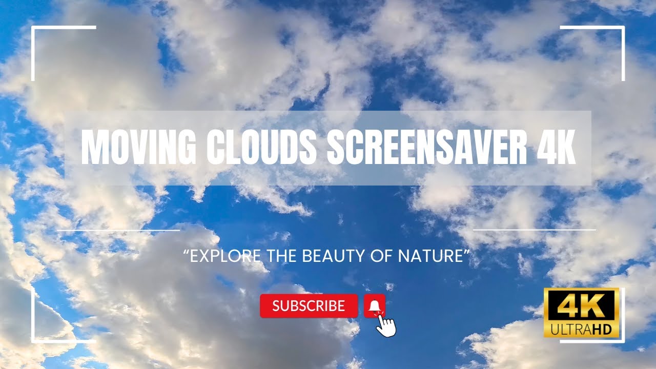 Moving Clouds Screensaver 4K - YouTube