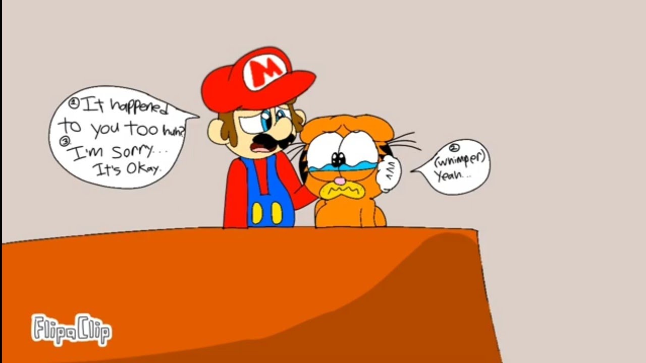 Same Voices (A Super Mario and Garfield Crossover comic) Lazies Crazies ...