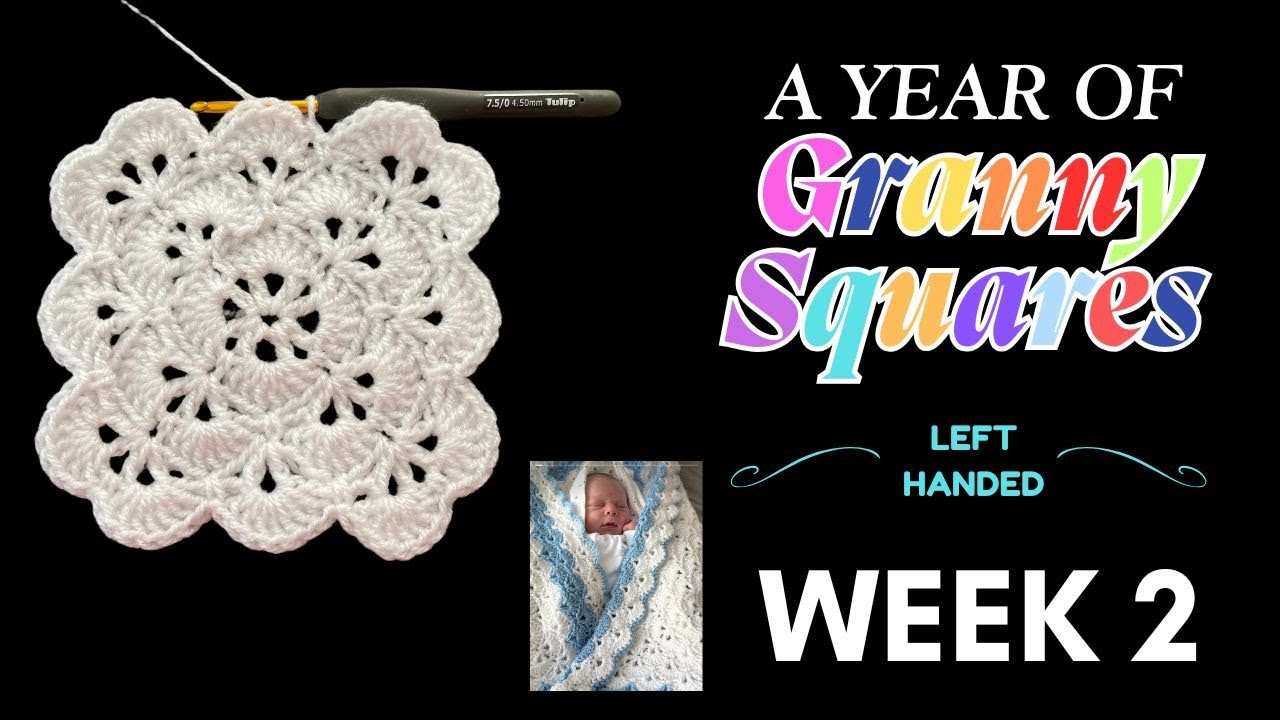 🧶 A Year of Granny Squares Pt2 The Shells Granny & Project Update ...