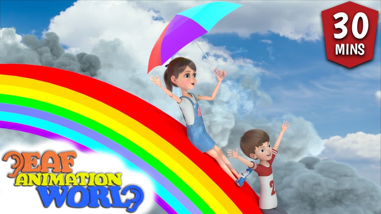 Rainbow colors in sign language, BSL, Inclusive education, ALL MEANS ...