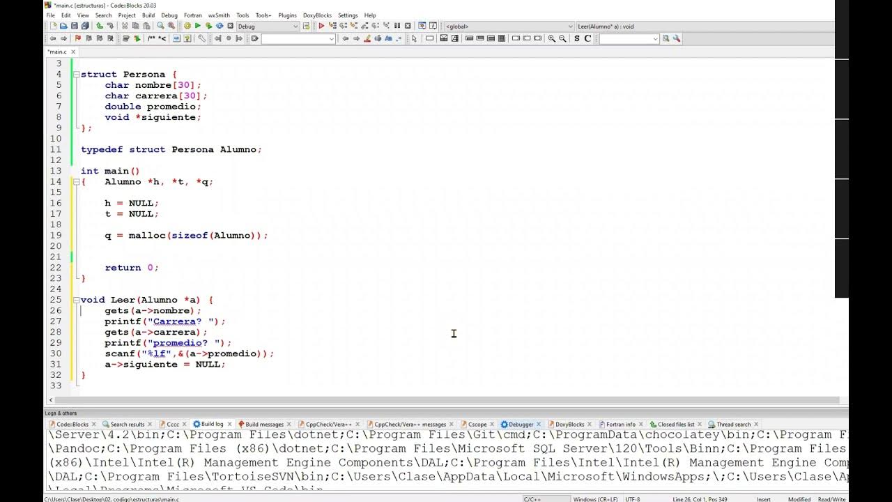 lista simplemente ligada: primer round - YouTube