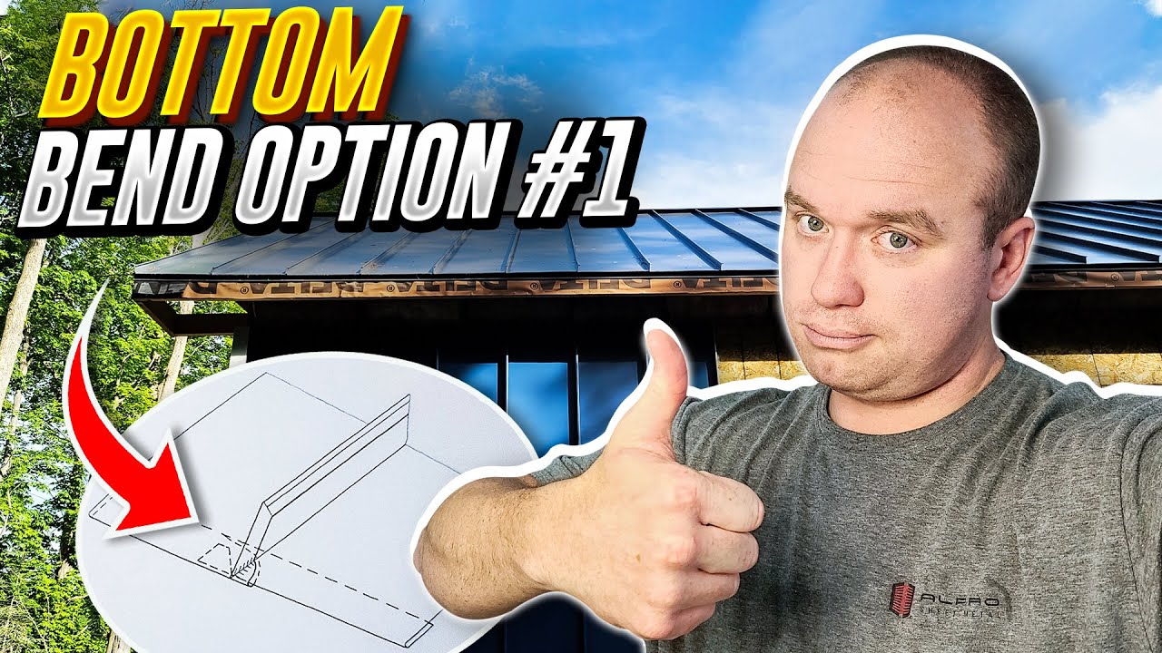 How a STANDING SEAM EAVE BEND is formed | OPTION #1 - YouTube
