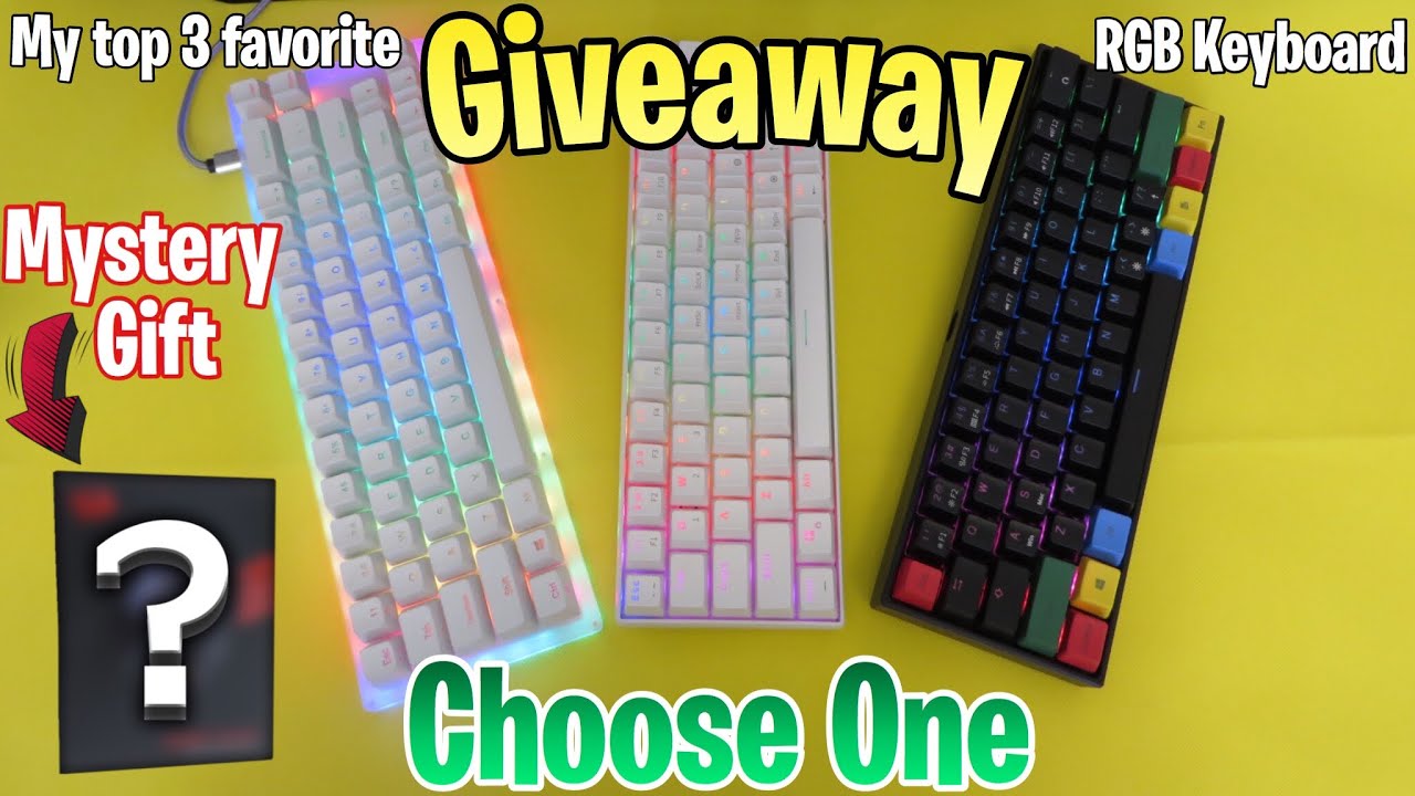 My Top 3 Favorite RGB Gaming Keyboard Giveaway Plus Mystery Gift ...