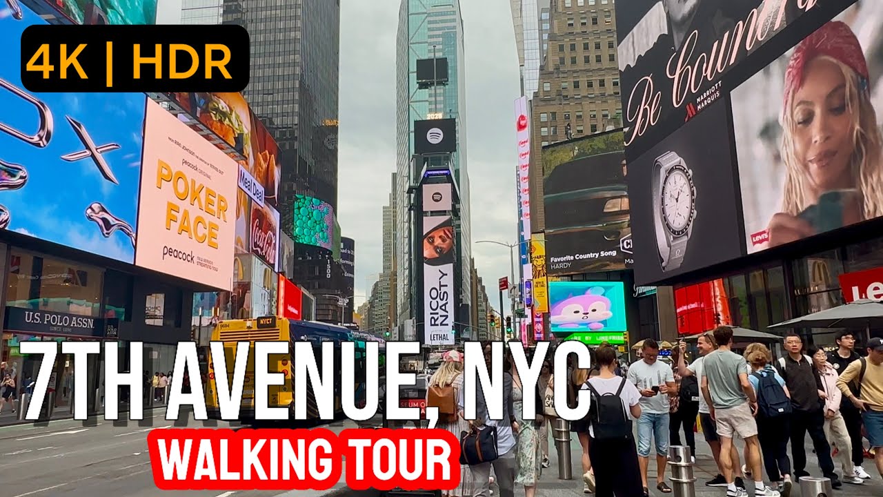 SEVENTH AVENUE WALKING TOUR | 4K NEW YORK CITY USA - YouTube