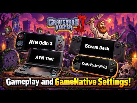 Graveyard Keeper 2 runs great on Steam Deck and Android Handhelds! GameNative Settings