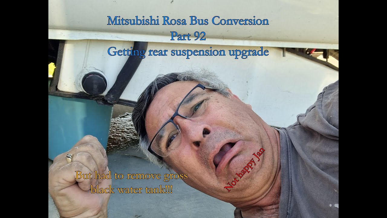 Mitsubishi Rosa Bus Conversion Part 92 Getting rear suspension upgrade ...