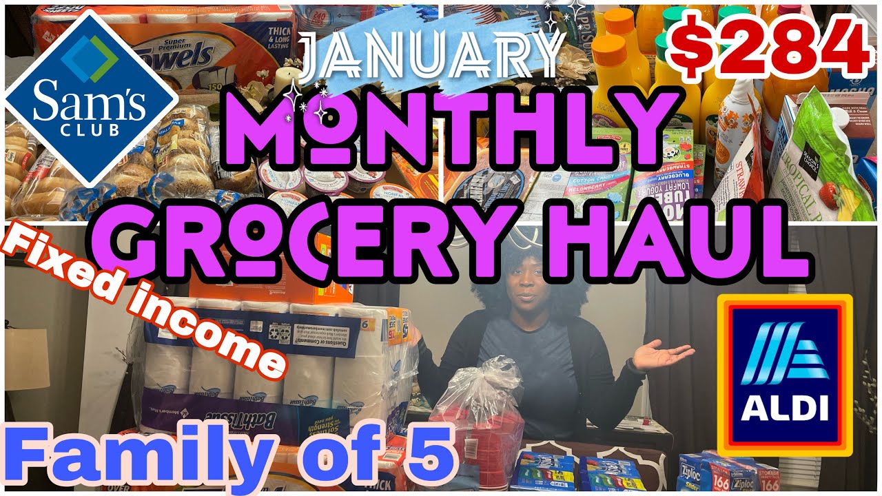 Monthly Grocery Haul Fixed Income Family Of 5 Sam s Club And Aldi monthly-grocery-haul-fixed-income-family-of-5-sam-s-club-and-aldi