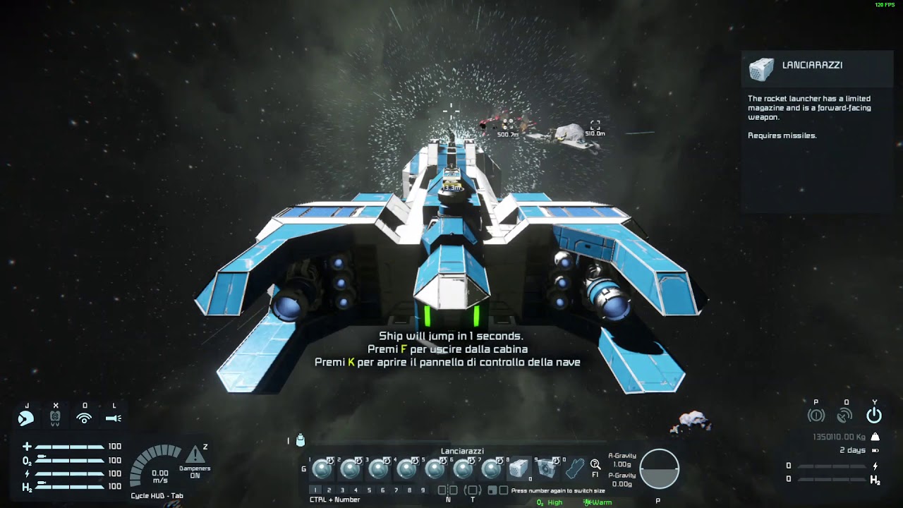 Space Engineers jump test GTX 1650 - YouTube