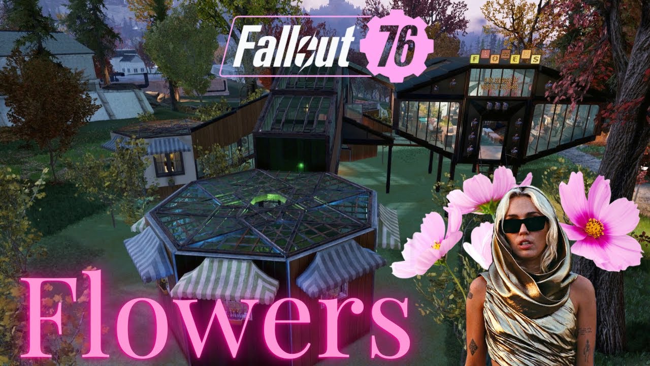 Fallout 76 Camp : FLOWERS - YouTube