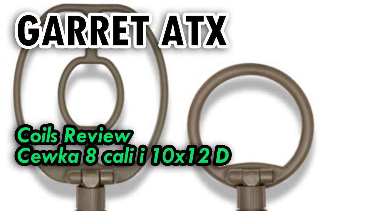 Garrett ATX 8 inch coil vs 10x12 DD coil/Porównanie cewek - YouTube