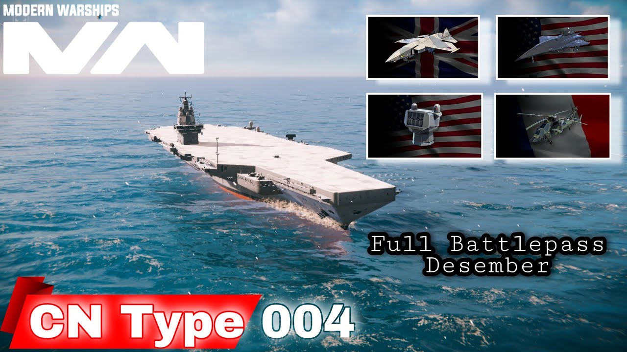 CN Type 004 Pakai Build Full Battlepass Ganas || Modern Warships - YouTube
