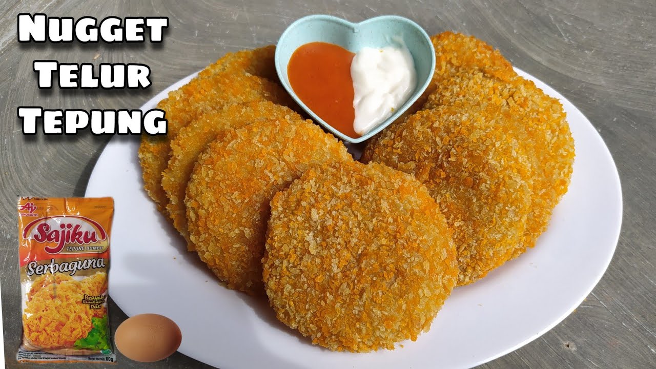 Nugget Telur Tepung | Cemilan simpel enak jadi nya banyak - YouTube