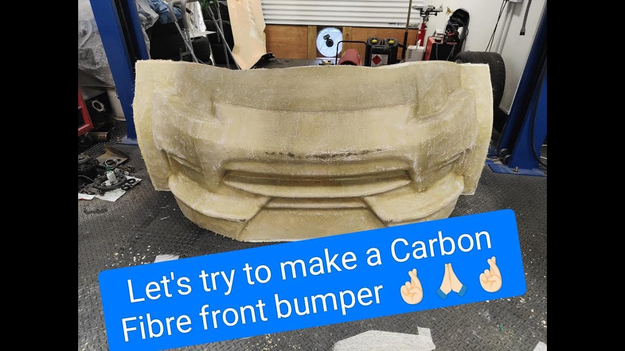 350z LS3 Making the Carbon front bumper - YouTube