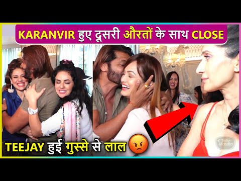 😱 0ops! Karanvir Bohra Kisses Other Women In Front Of Wife, Teejay Got Angry ?