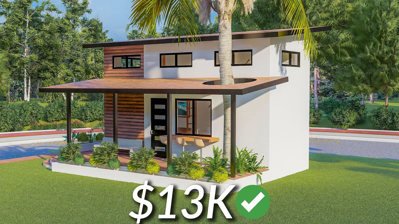 (3x7) Tiny Modern Small House Design | 2 Bedrooms Cabin House Tour | an ...