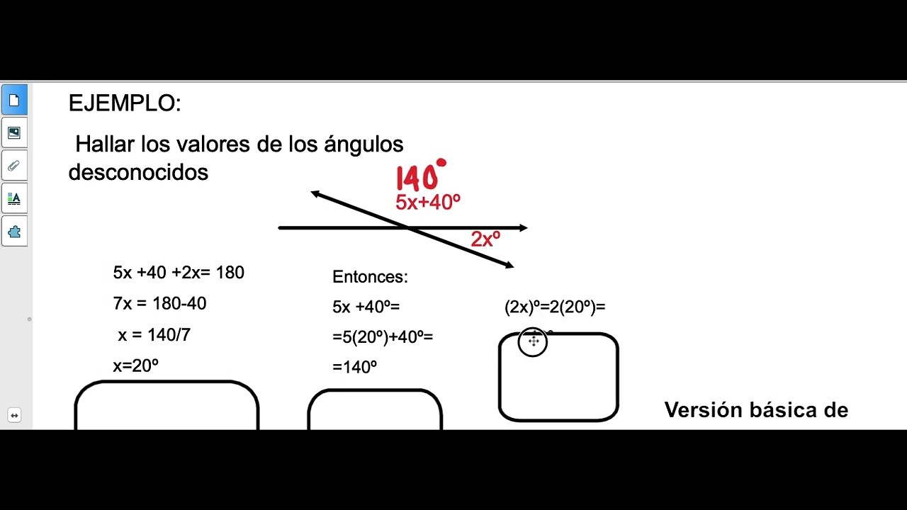 CÁLCULO ALGEBRAICO DE ÁNGULOS - YouTube