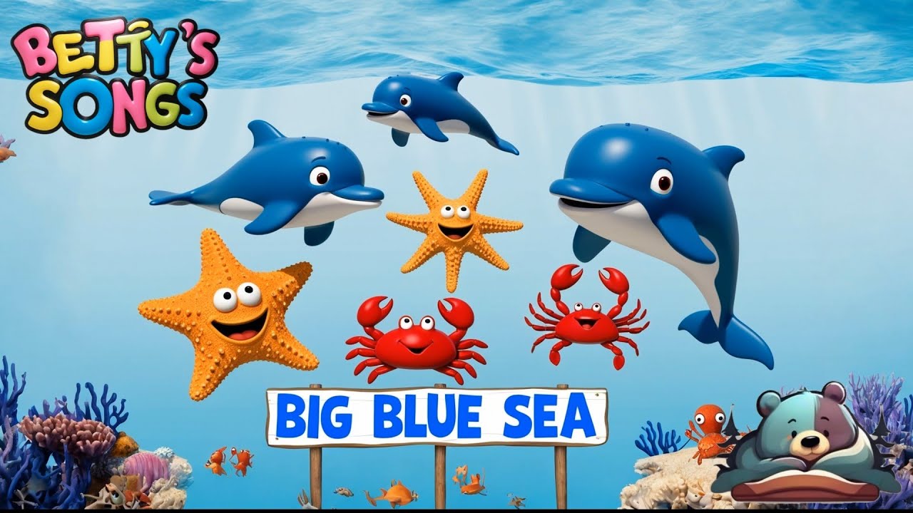 MEET Sea Animals in this Big Blue Sea 🐬🐢🐙 FUN Kids Song! - YouTube