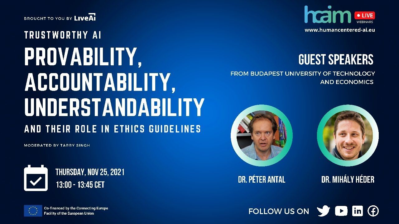 HCAIM Webinar : Provability, Accountability, Understandability in AI ...